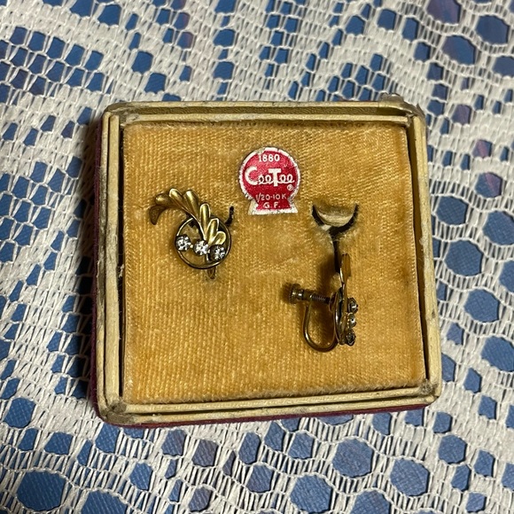 CeeTee | Jewelry | Antique Vintage Cee Tee Rhinestone K Gold Filled ...